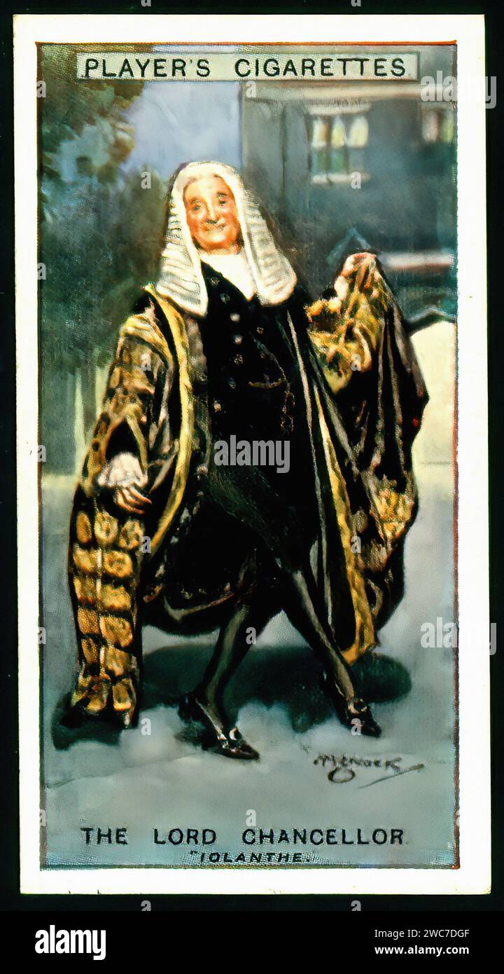 The Lord Chancellor - Iolanthe - Vintage Cigarette Card Illustration ...