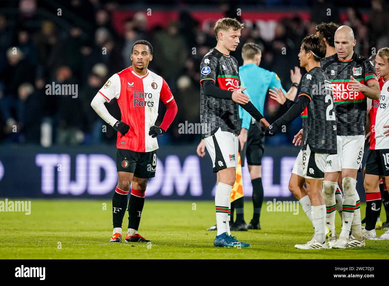 Rotterdam, Netherlands. 14th Jan, 2024. ROTTERDAM, 14-01-2024, Stadium Feijenoord/De Kuip, Dutch ...