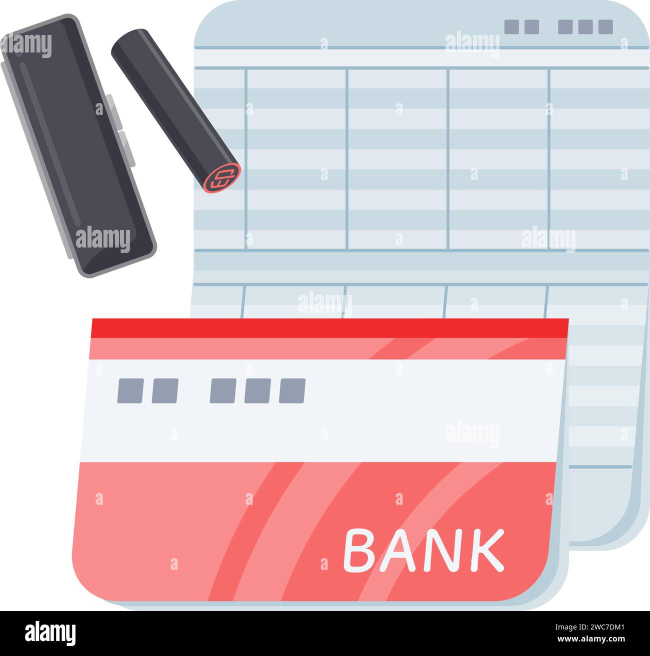 Account passbook Stock Vector Images - Alamy
