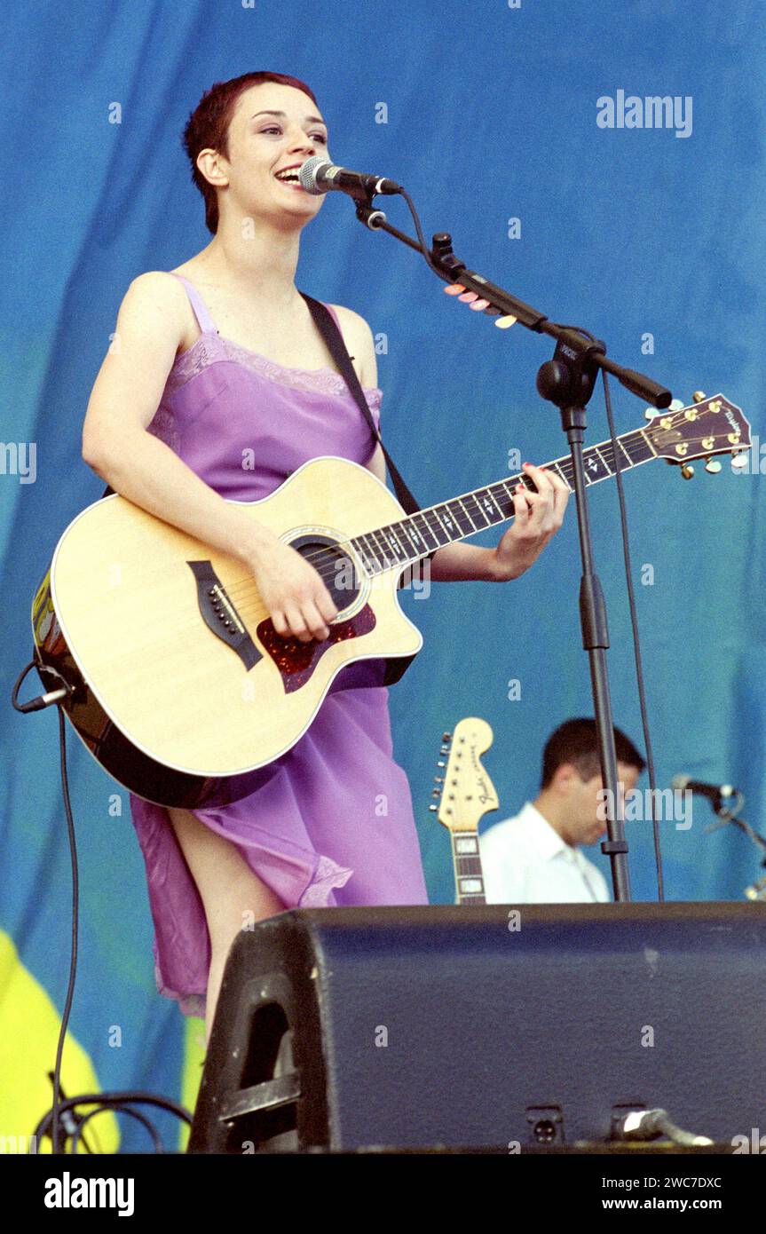 Monza Italy 2000-07-24:Carmen Consoli ,Italian singer, during the live ...