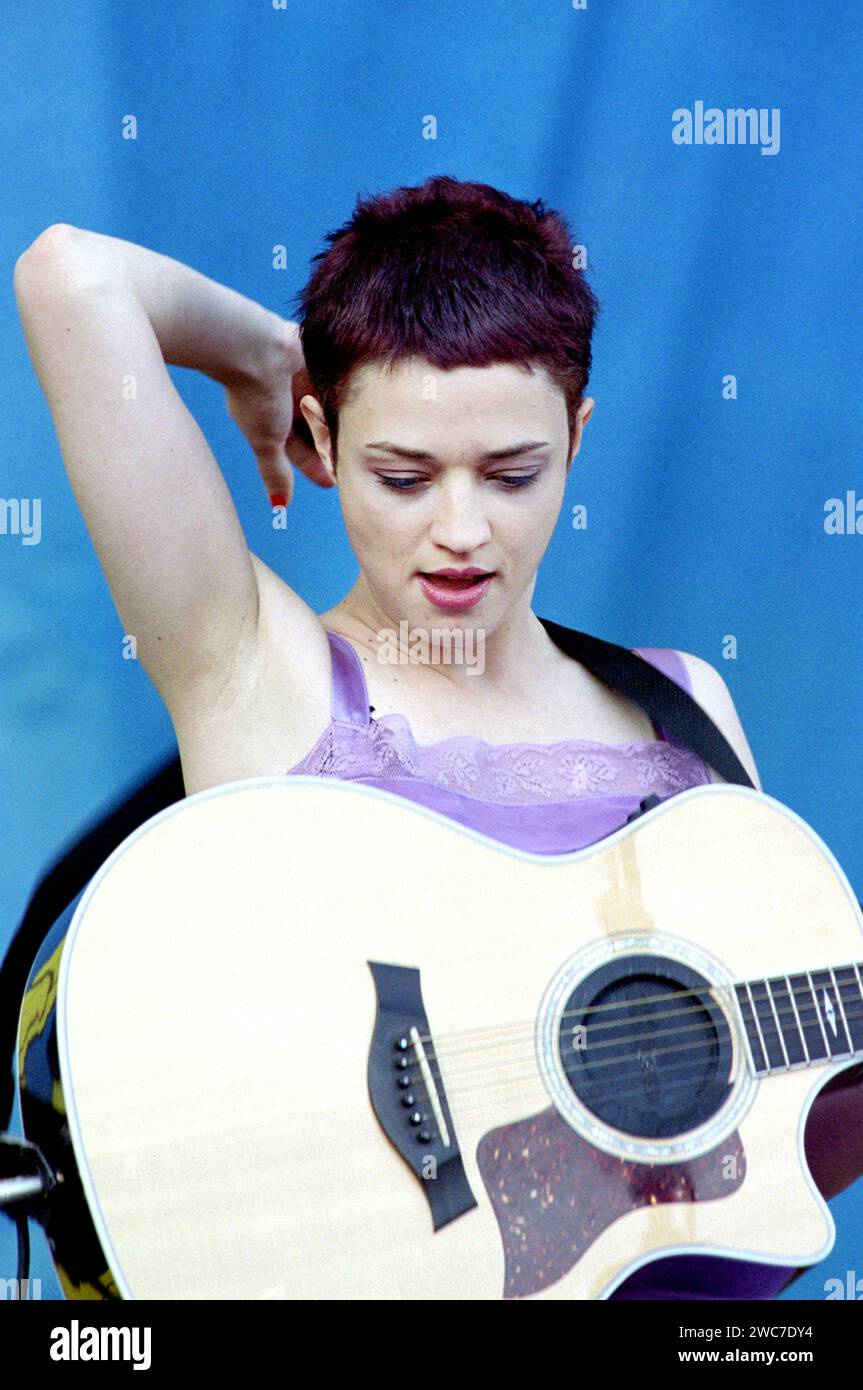 Monza Italy 2000-07-24:Carmen Consoli ,Italian singer, during the live ...