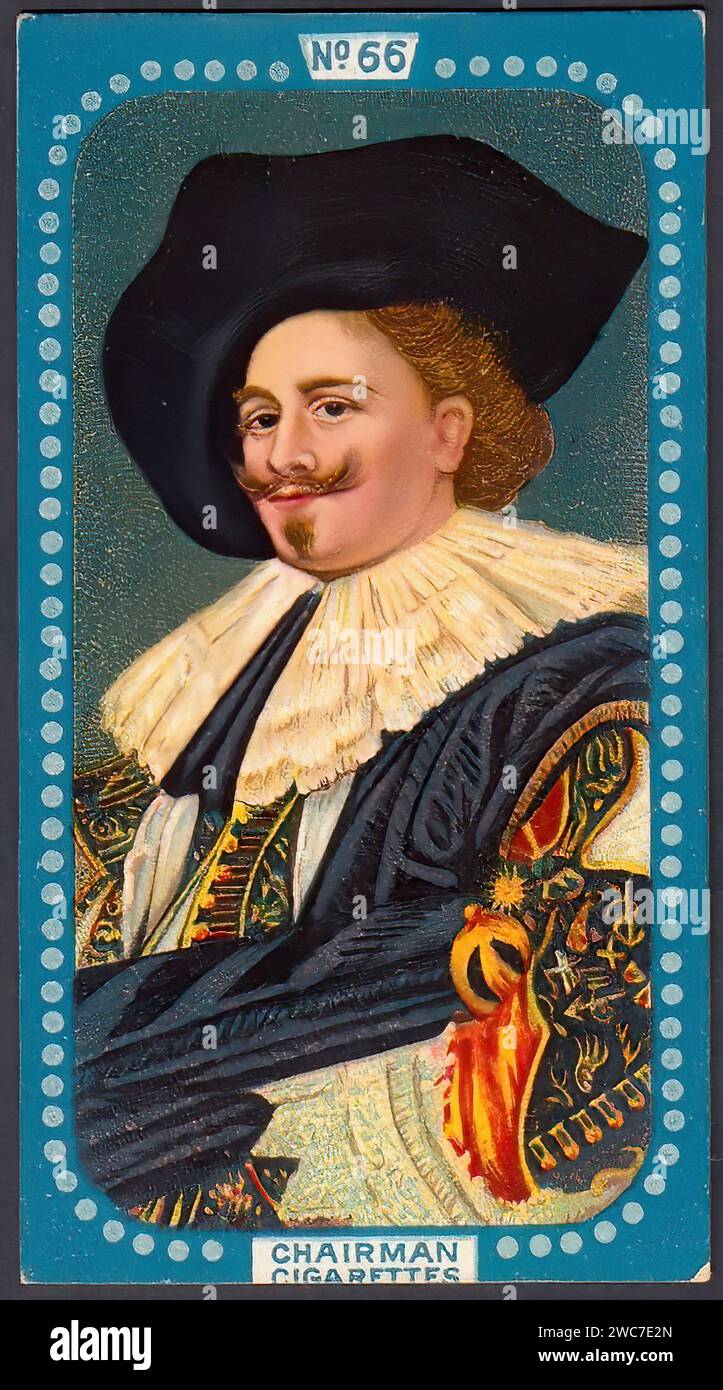 The Laughing Cavalier - Vintage Cigarette Card Illustration Stock Photo ...