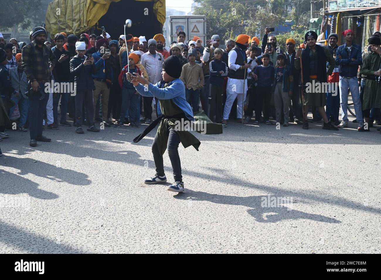 New Delhi, India. 14th Jan, 2024. GURUGRAM, INDIA - JANUARY 14: Young ...