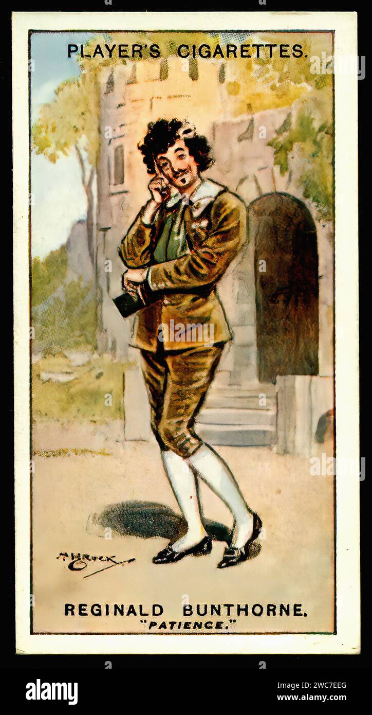 Reginald Bunthorne - Patience - Vintage Cigarette Card Illustration ...