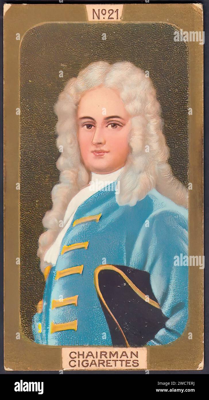 James Craggs - Vintage Cigarette Card Illustration Stock Photo - Alamy