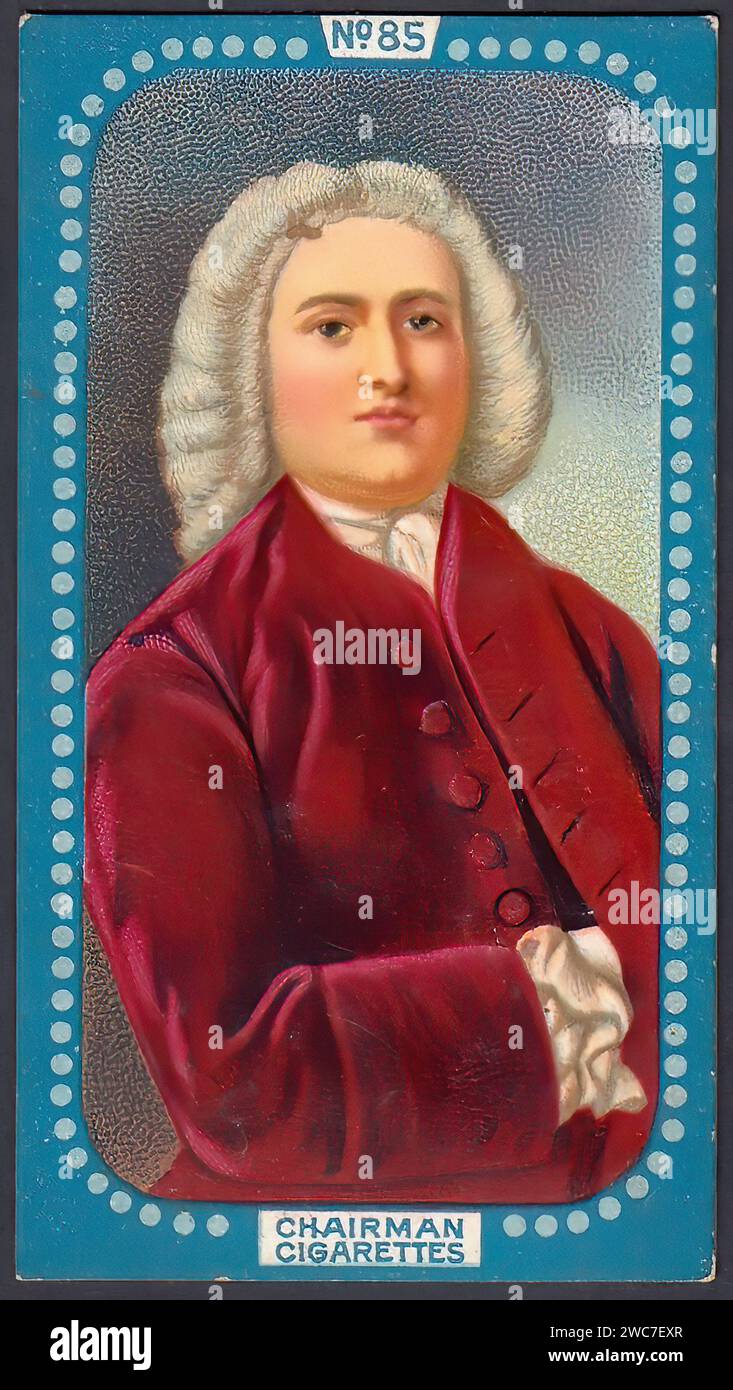 Edward Vernon - Vintage Cigarette Card Illustration Stock Photo - Alamy