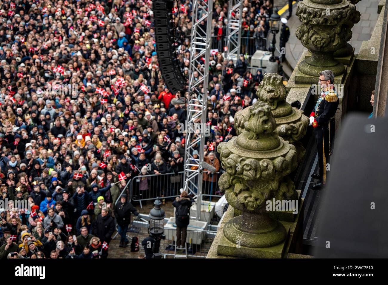 Copenhagen, Denmark. 14 January, 2024. King Frederik X during the ...