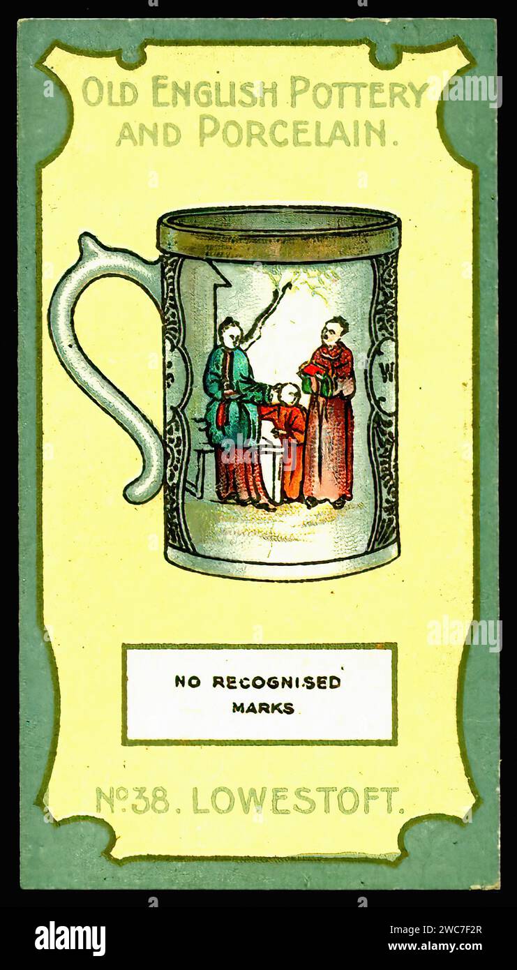 Lowestoft Mandarin Mug - Vintage Cigarette Card Illustration Stock ...