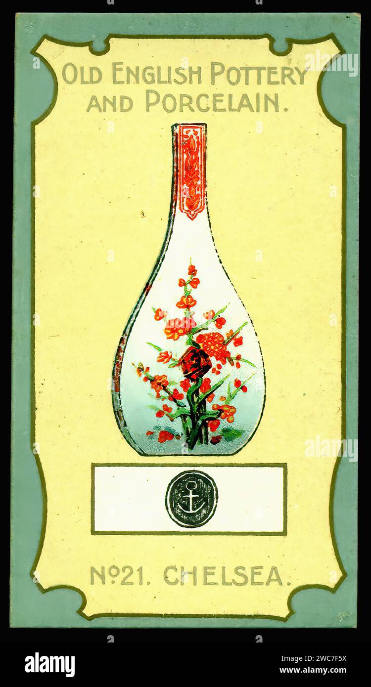 Chelsea Square Bottle - Vintage Cigarette Card Illustration Stock Photo ...