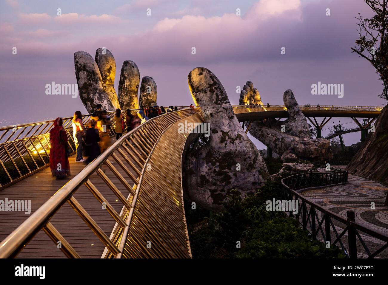 Vietnam bridge hands hi-res stock photography and images - Alamy