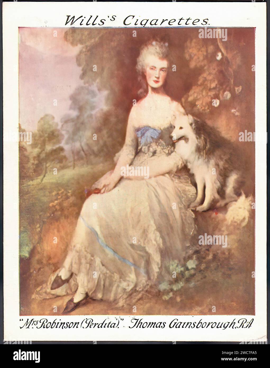 Mrs Robinson (Perdita) - Vintage Cigarette Card Illustration Stock ...