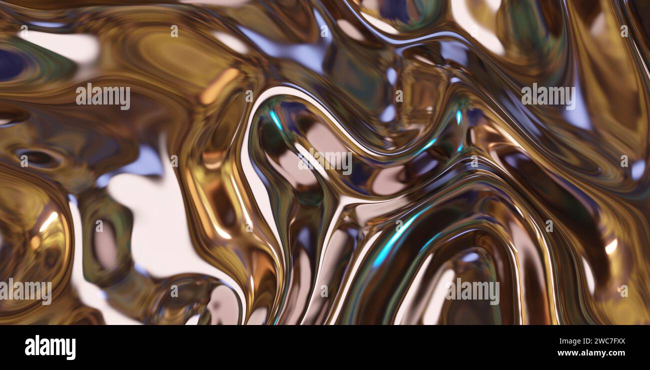 A Close-Up View of a Metallic Surface 3d render illustration Stock ...