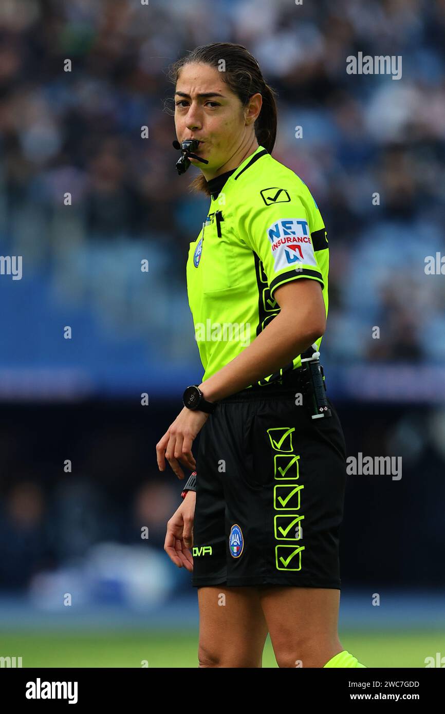 Rome, Italy 14.01.2024: Woman Referee Maria Ferreri Caputi in action ...