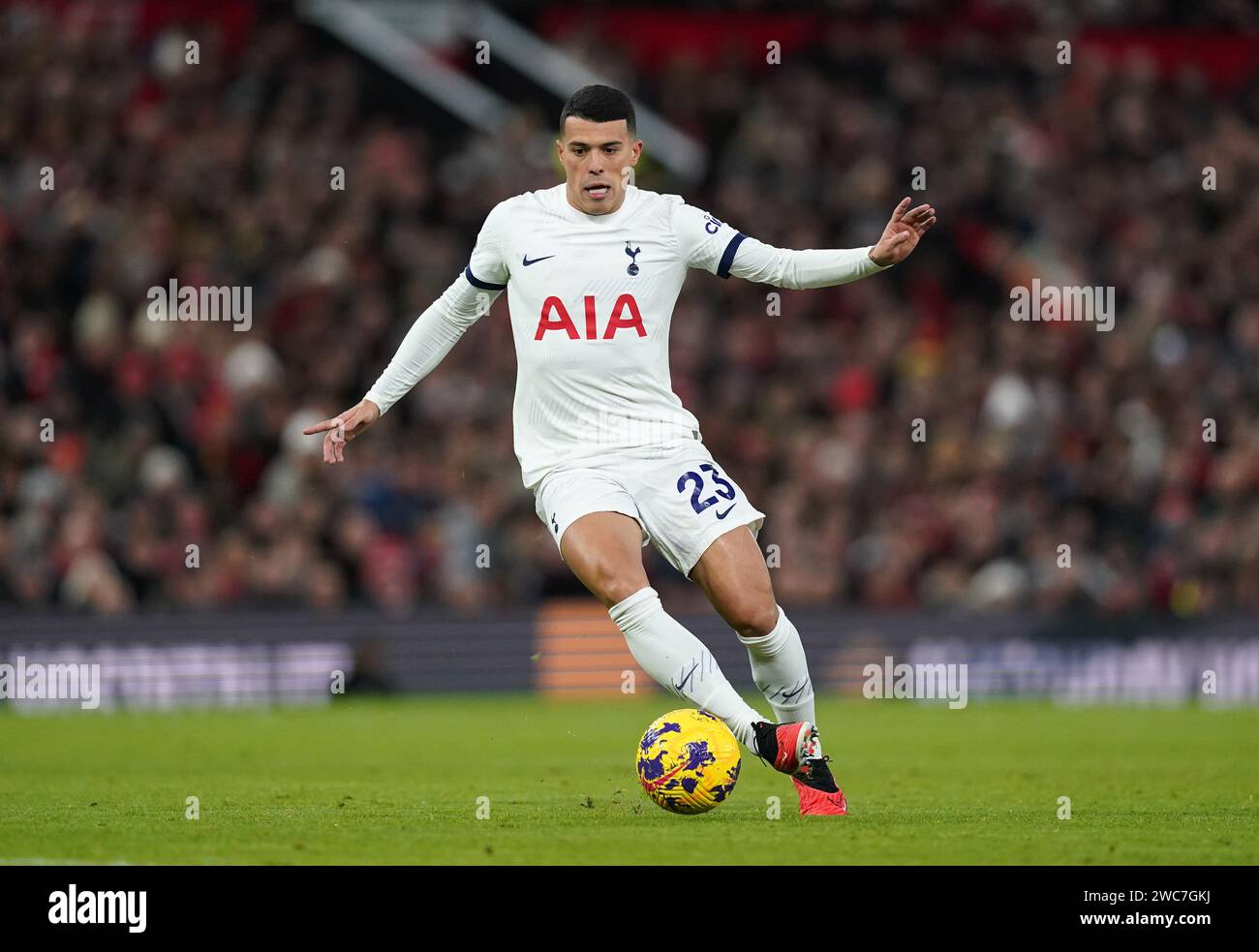 Tottenham Hotspur's Pedro Porro during the Premier League match at Old ...