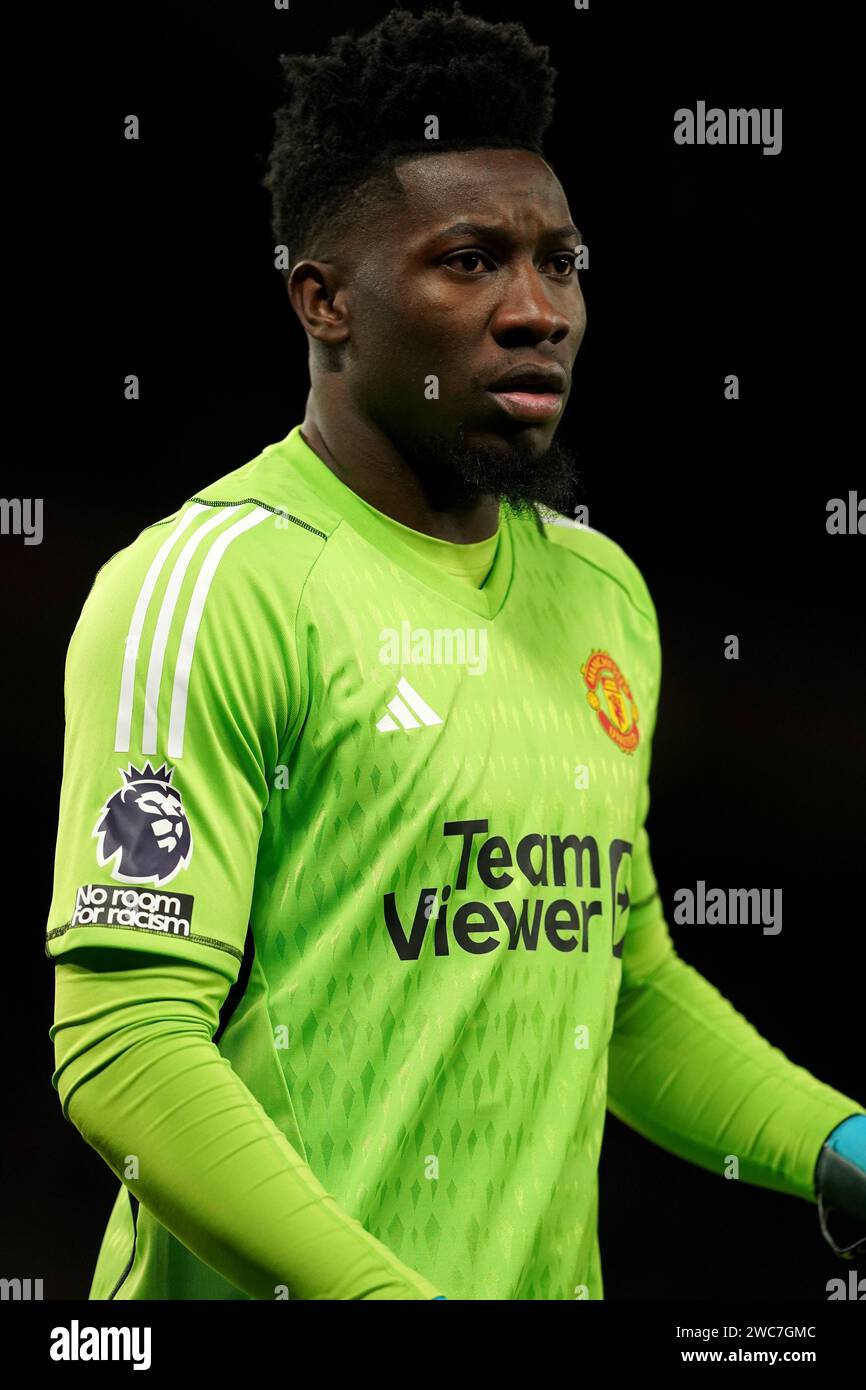 Manchester United goalkeeper Andre Onana during the Premier League ...