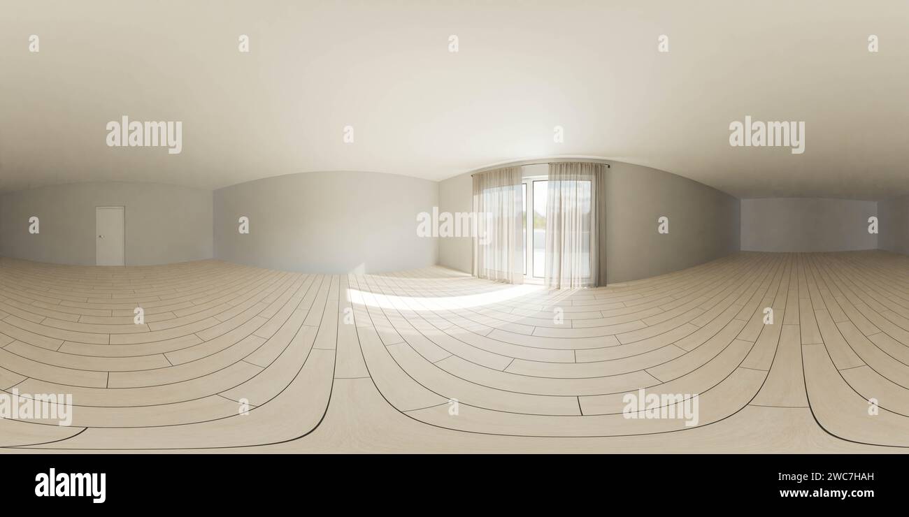 Room With Interior Design Reflecting the Space 360 panorama vr ...