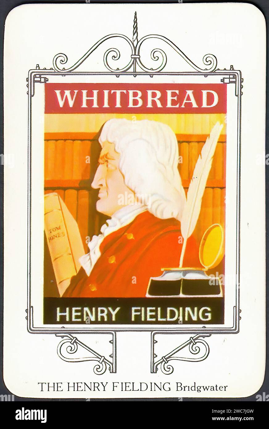 The Henry Fielding, Bridgwater - Vintage British Tradecard Illustration ...