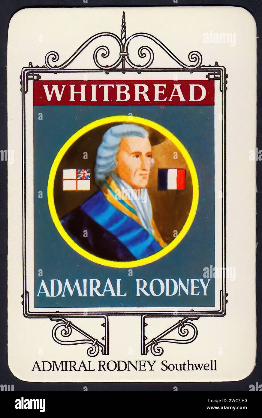 Admiral Rodney, Southwell - Vintage British Tradecard Illustration ...