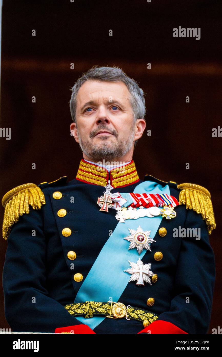 Copenhagen, Denmark. 14th Jan, 2024. King Frederik X of Denmark, the ...