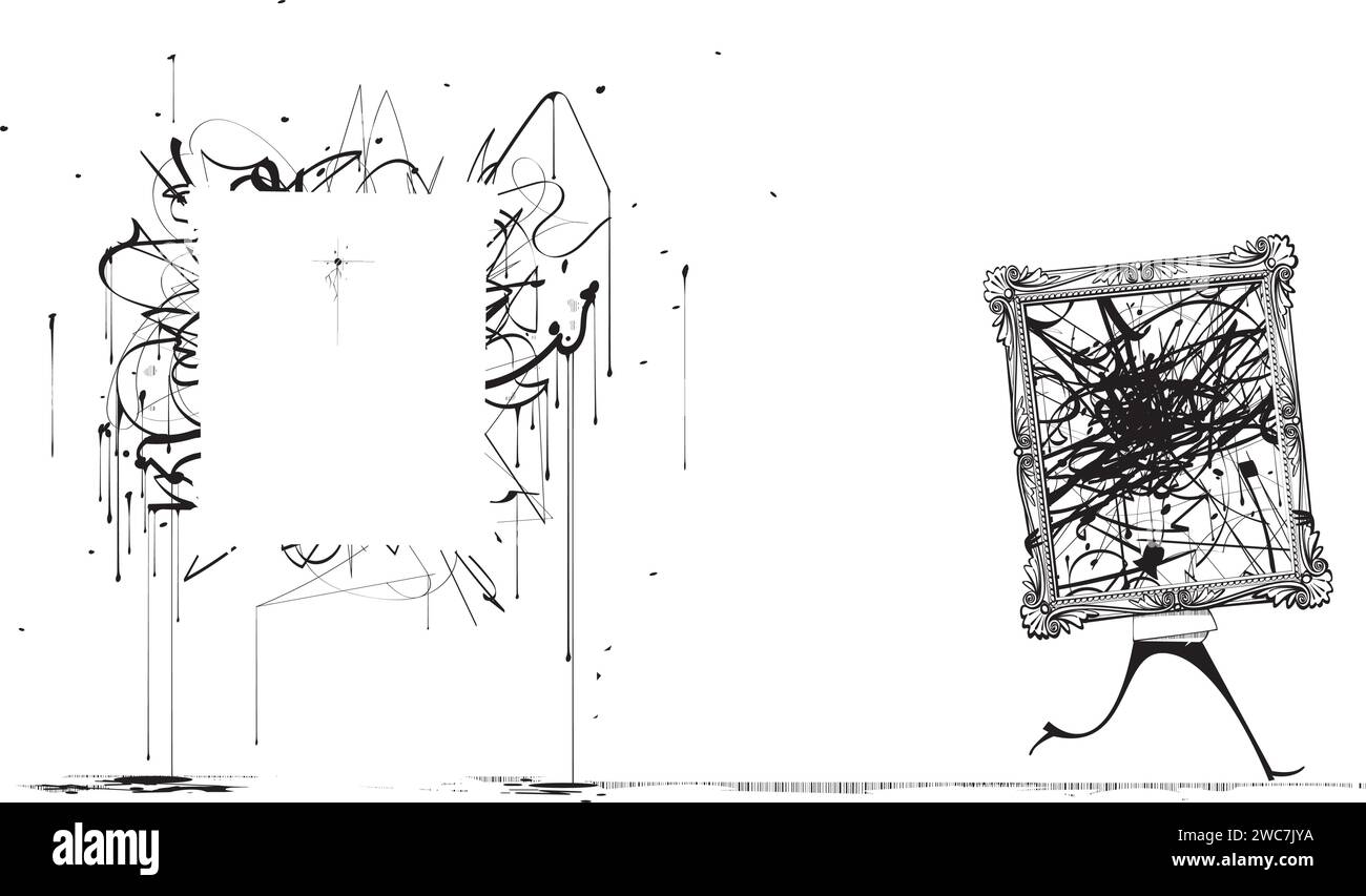 Art Remover carrying away a painting Stock Vector Image & Art - Alamy