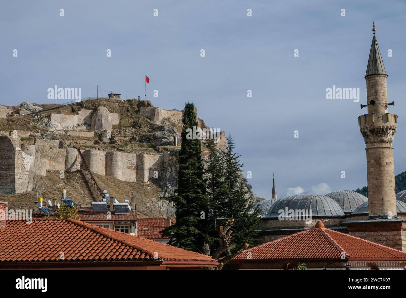 Tokat Castle, is an ancient citadel with 28 towers built on top of a ...