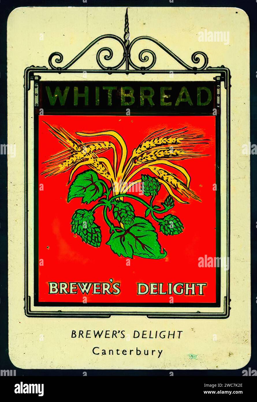 Brewers Delight - Vintage Whitbread Inn Signs Illustration Stock Photo ...