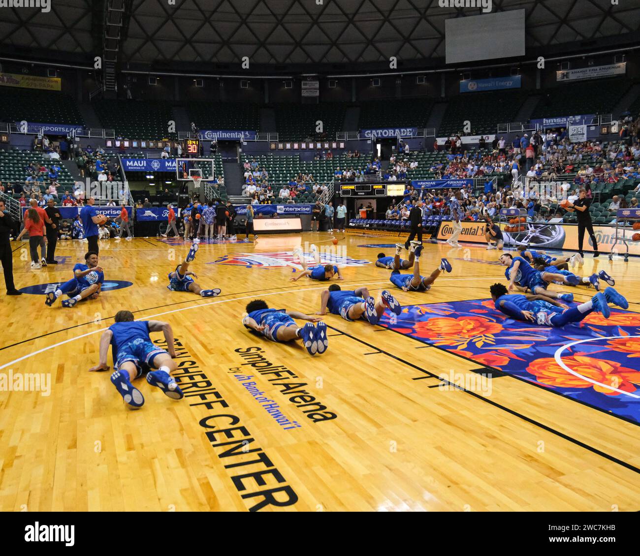 Honolulu, Hawaii, USA. 20th Nov, 2023. The Kansas Jayhawks basketball ...