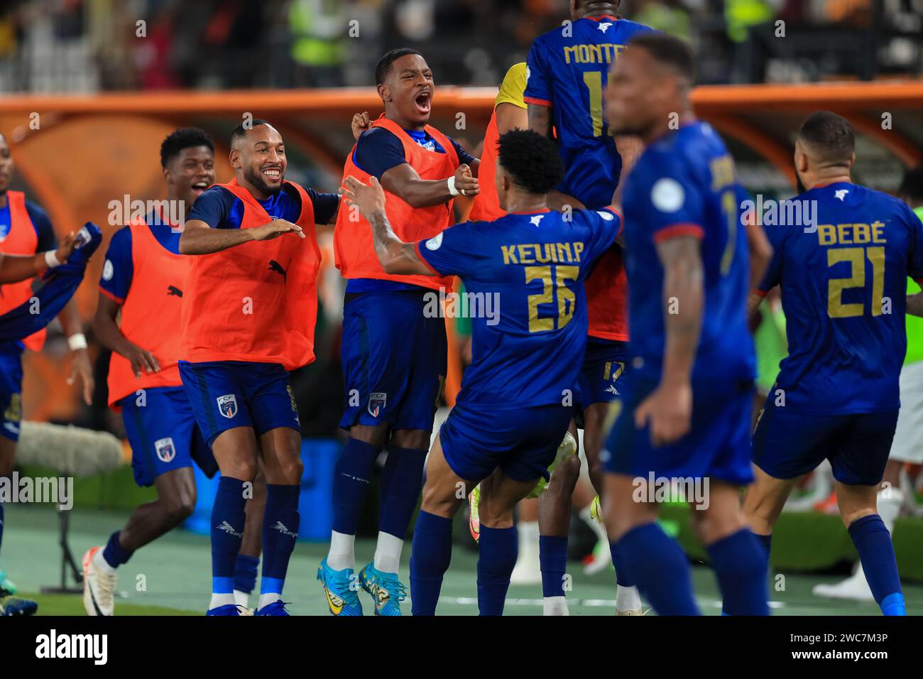 Abidjan, Nigeria. 14 Jan 2024. Ghana vs Cape Verde. African Cup of ...