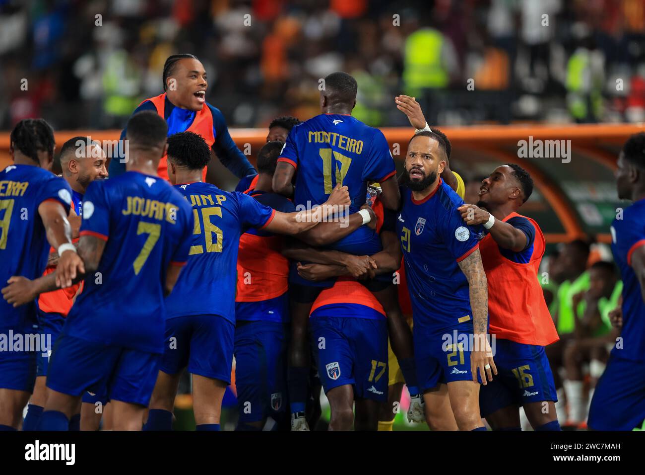 Abidjan, Nigeria. 14 Jan 2024. Ghana vs Cape Verde. African Cup of ...