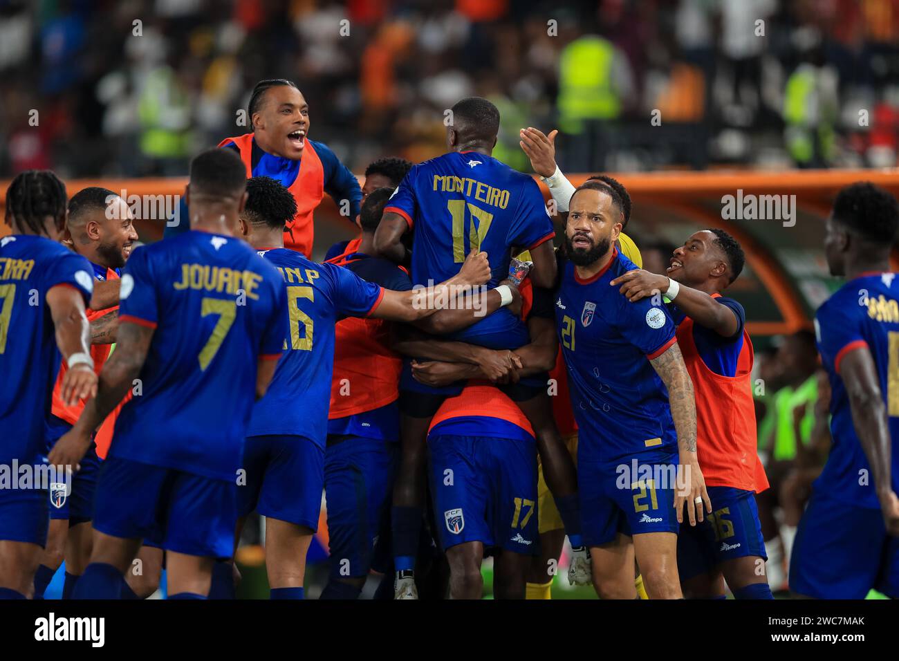 Abidjan, Nigeria. 14 Jan 2024. Ghana vs Cape Verde. African Cup of ...