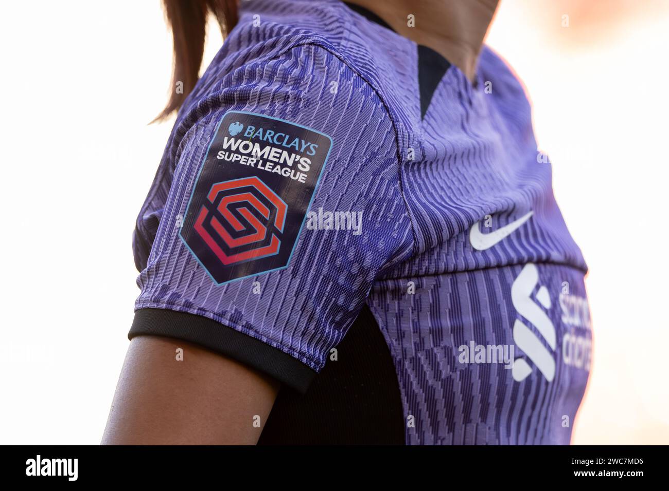 Bristol, UK. 14th January 2024. Barclays Women’s Super league sleeve ...