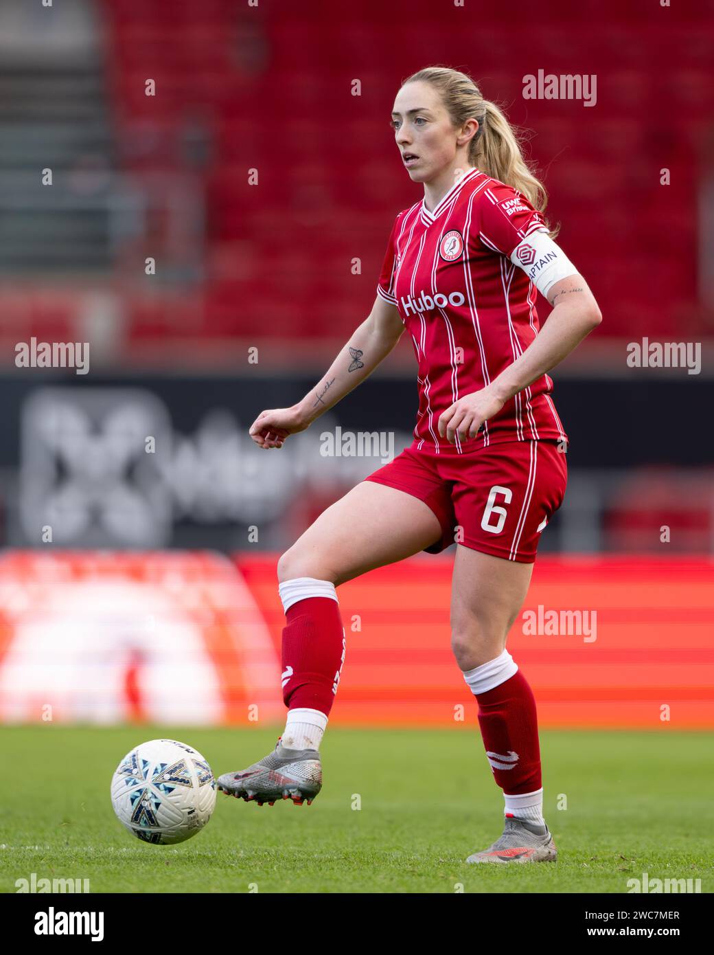 Bristol, UK. 14th January 2024. Megan Connolly of Bristol City Women ...