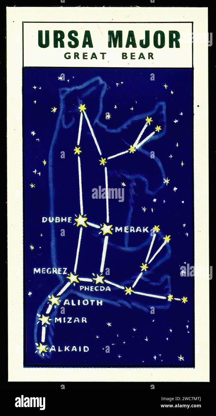 Ursa major constellation illustration hi-res stock photography and ...