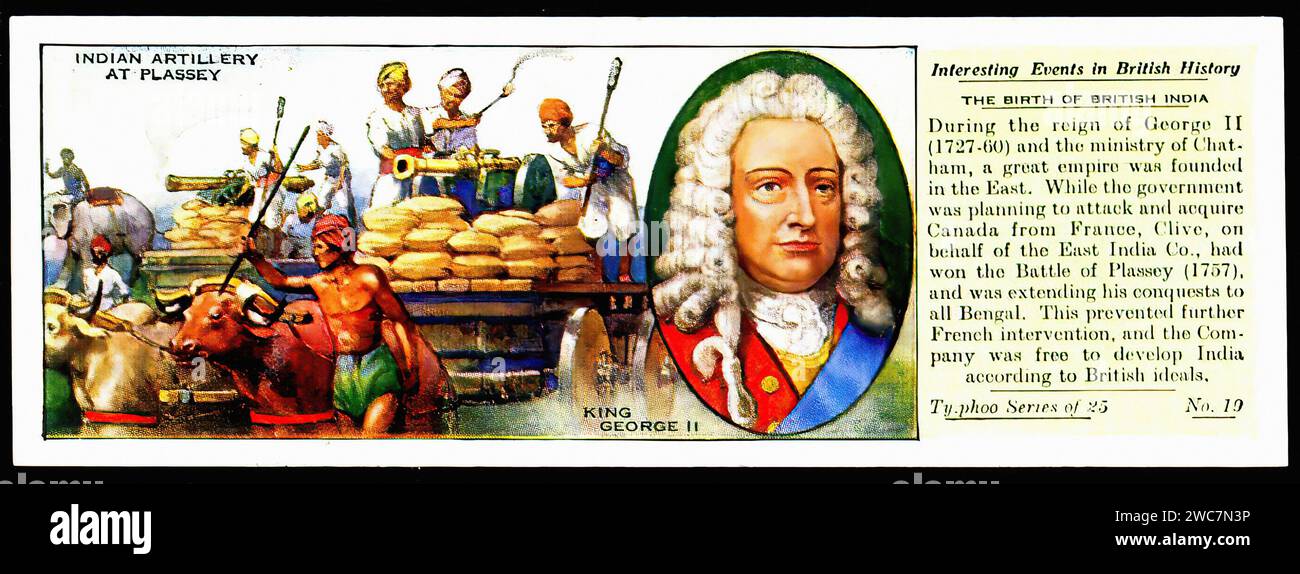 Forming the Indian Empire - Vintage Tradecard Illustration Stock Photo ...