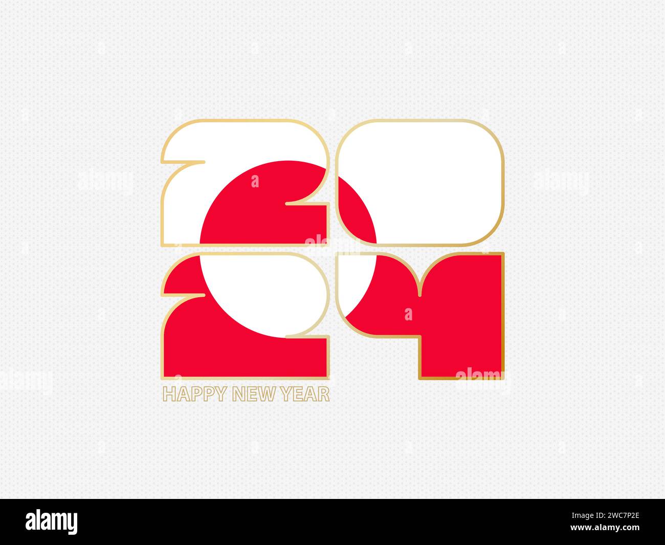Abstract numbers 2024 with flag of Greenland. Vector illustration Stock ...