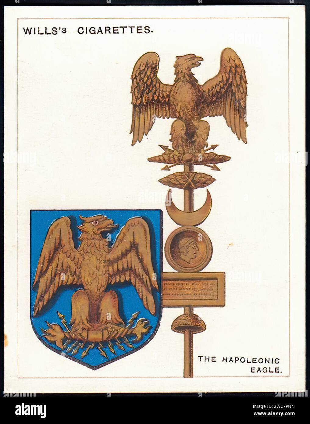 The Napoleonic Eagle - Vintage Cigarette Card Illustration Stock Photo ...