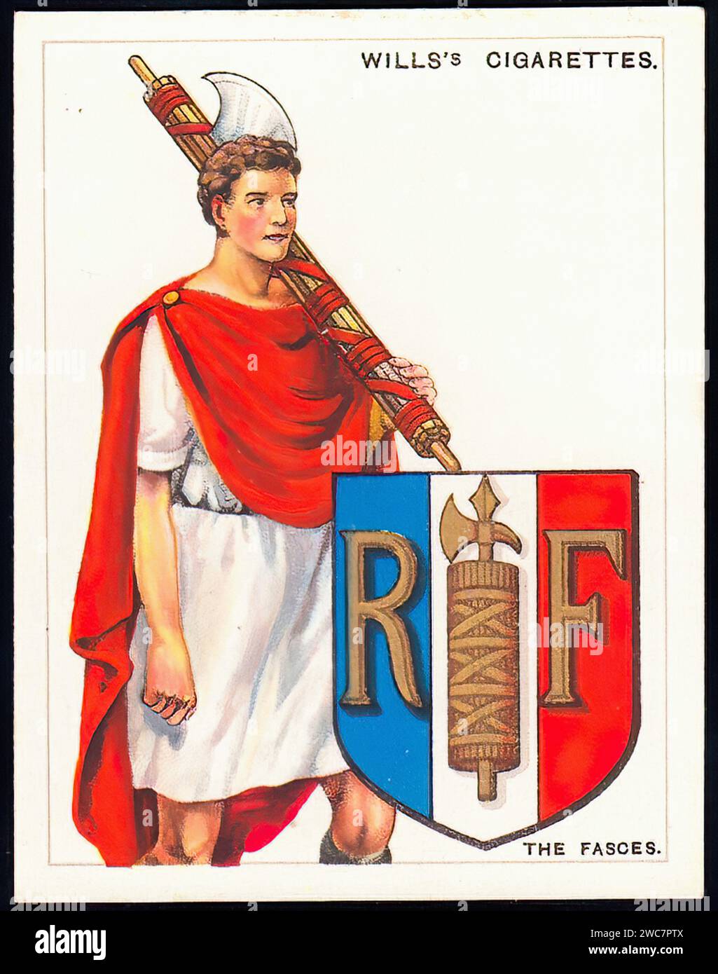 The Fasces - Vintage Cigarette Card Illustration Stock Photo - Alamy