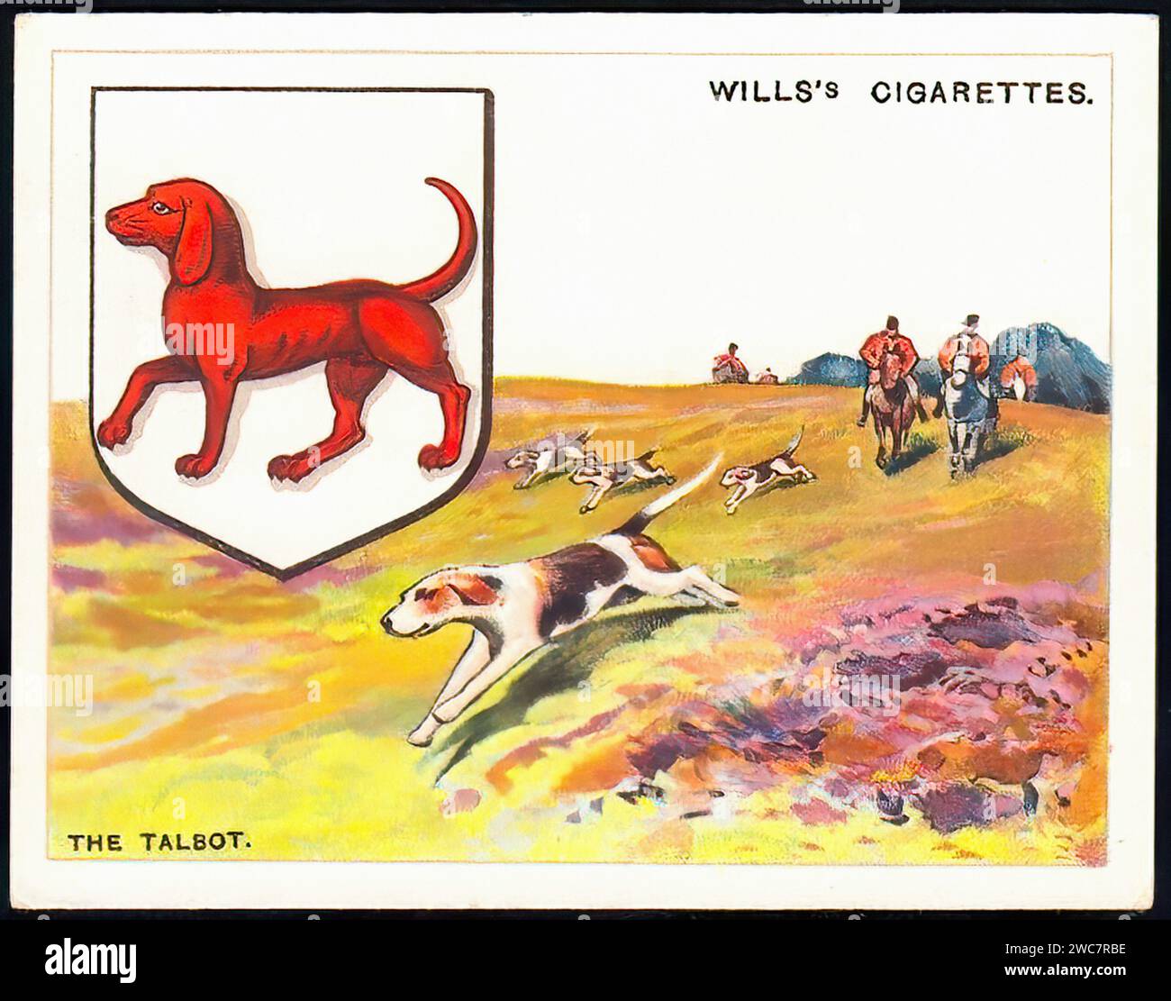The Talbot - Vintage Cigarette Card Illustration Stock Photo - Alamy