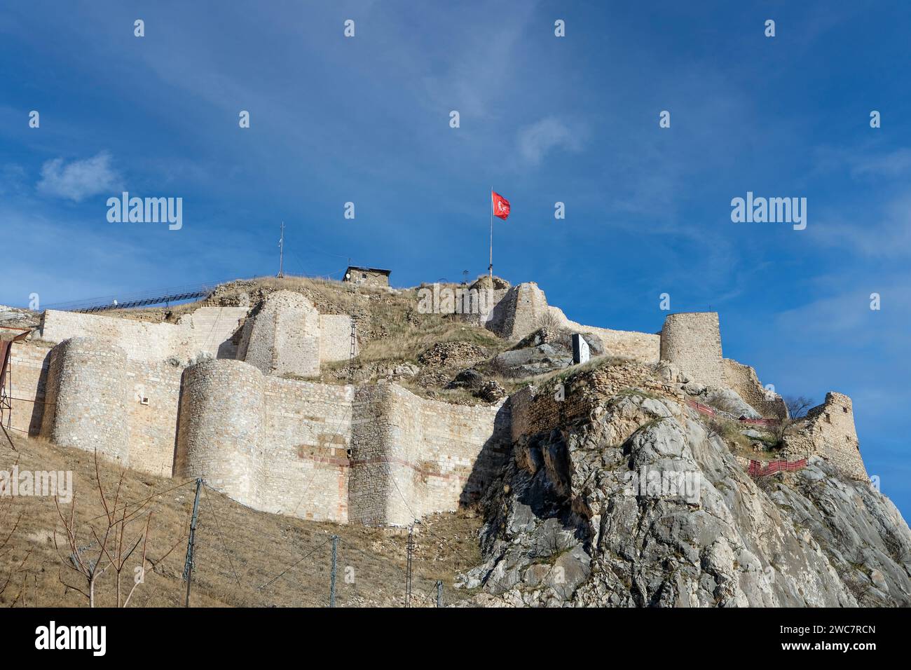 Tokat Castle, is an ancient citadel with 28 towers built on top of a ...