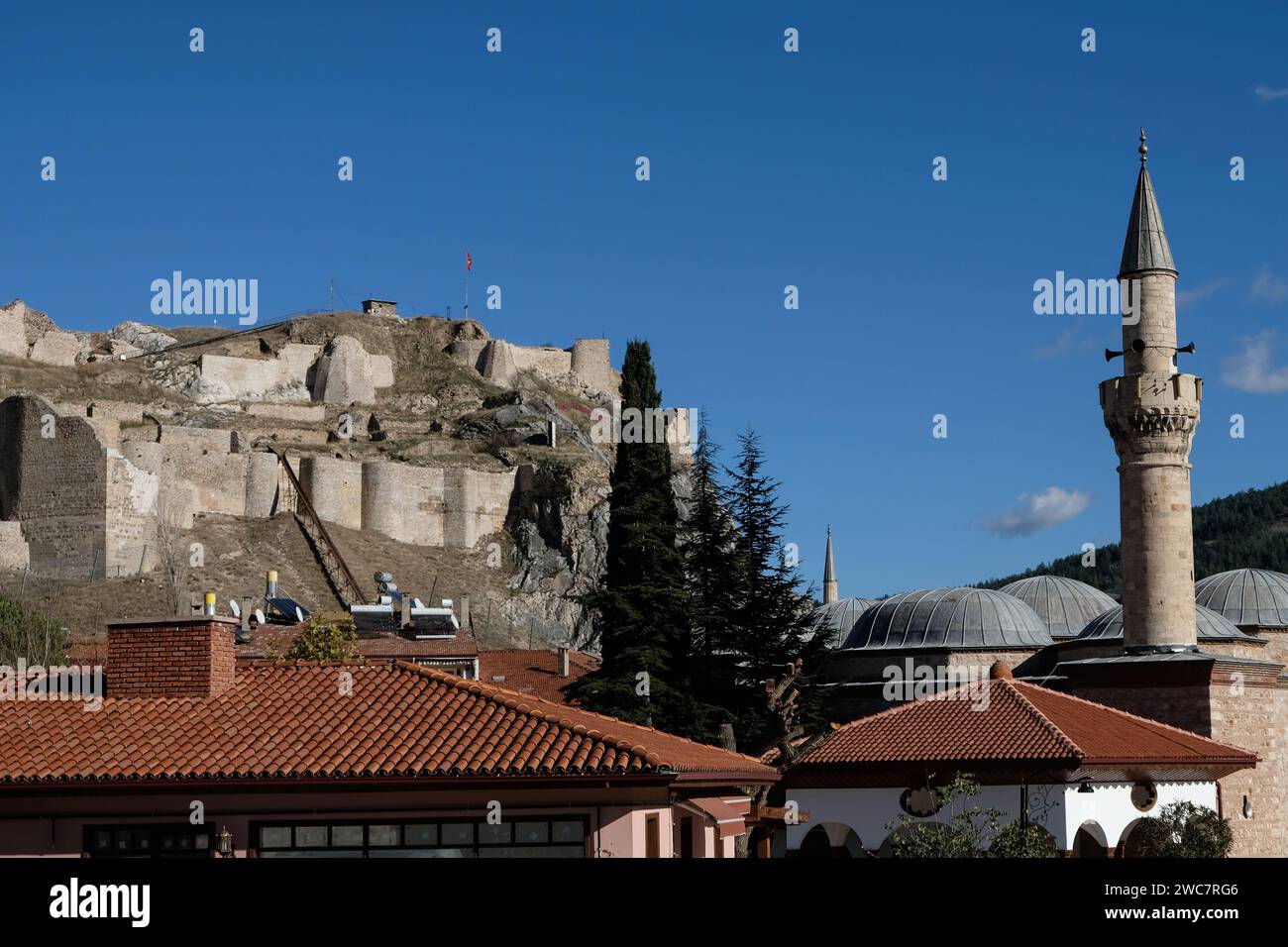 Tokat Castle, is an ancient citadel with 28 towers built on top of a ...