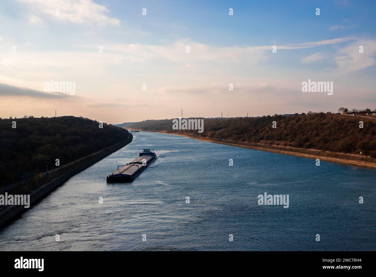 It is a waterway put into use in the 80s Stock Photo - Alamy