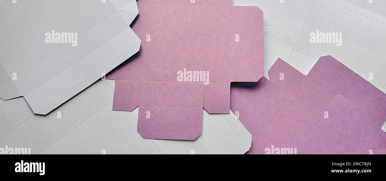 Artistic background of textured layers of unfolded cardboard boxes ...