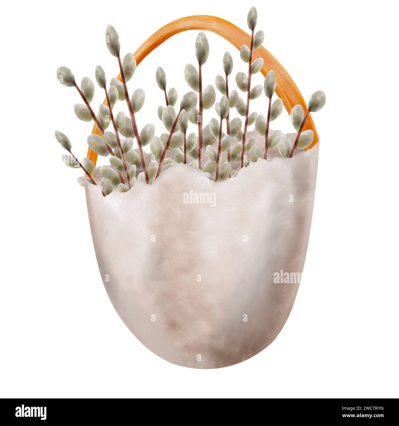 Spring willow tree painting hi-res stock photography and images - Alamy