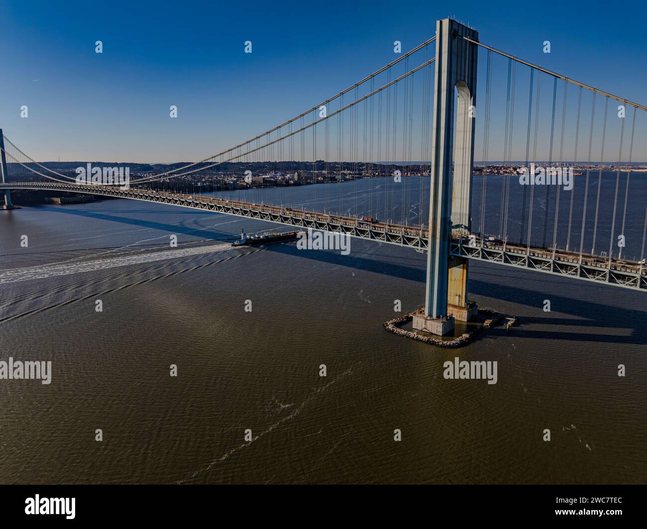 An elevated perspective captures the stunning view of the iconic Bay ...