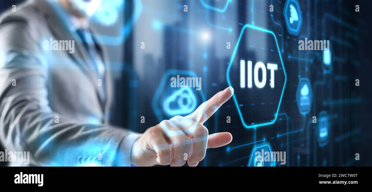 IIOT industrial internet of things concept. Technology and Business ...