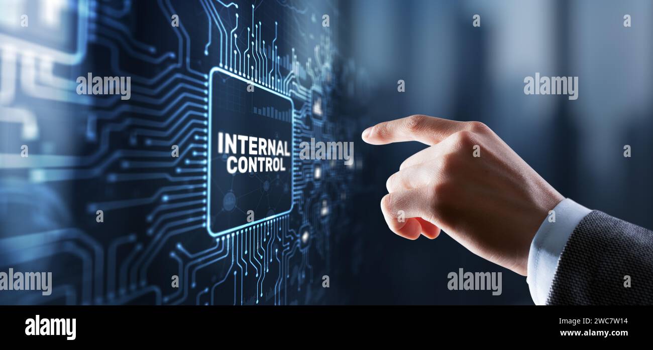 Internal Control. Business, Technology, Internet and network concept ...