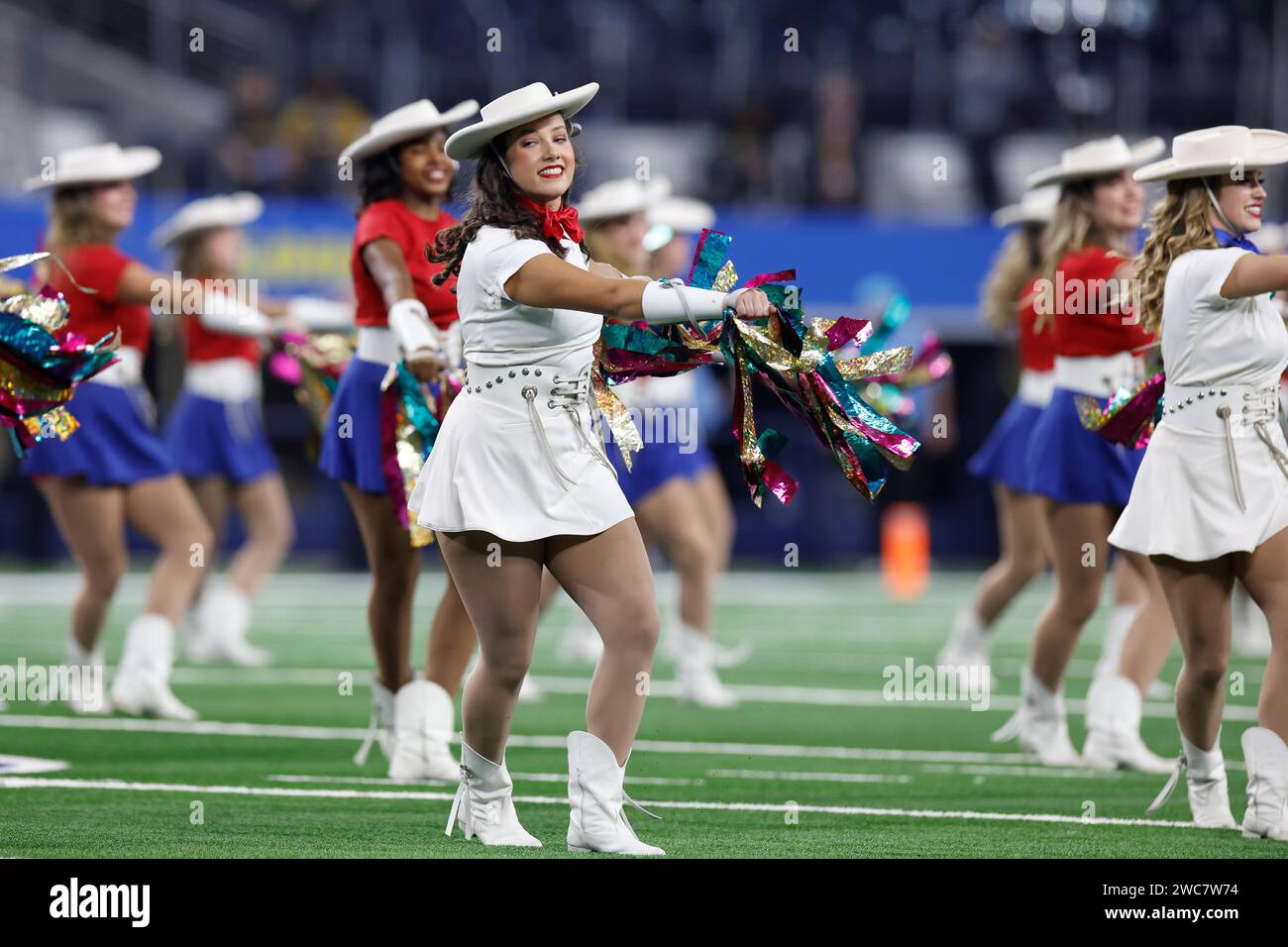 The Kilgore College Rangerettes perform during the Cotton Bowl between ...
