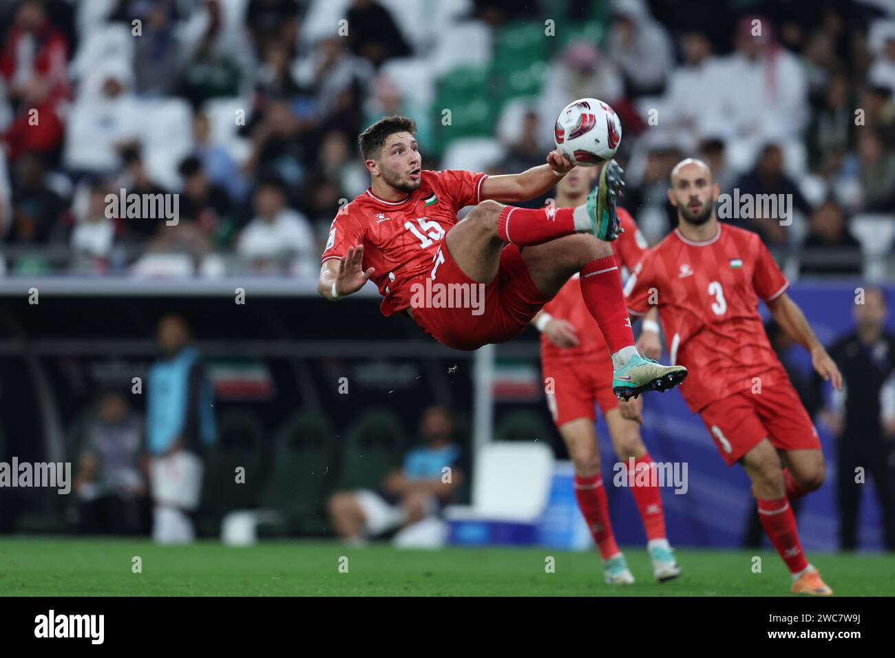 AL RAYYAN, QATAR - JANUARY 14: Michel Termanini of Palestine during the ...