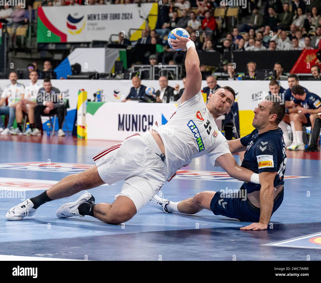 Muenchen, Deutschland. 14th Jan, 2024. Richard Bodo (Ungarn/Hungary ...