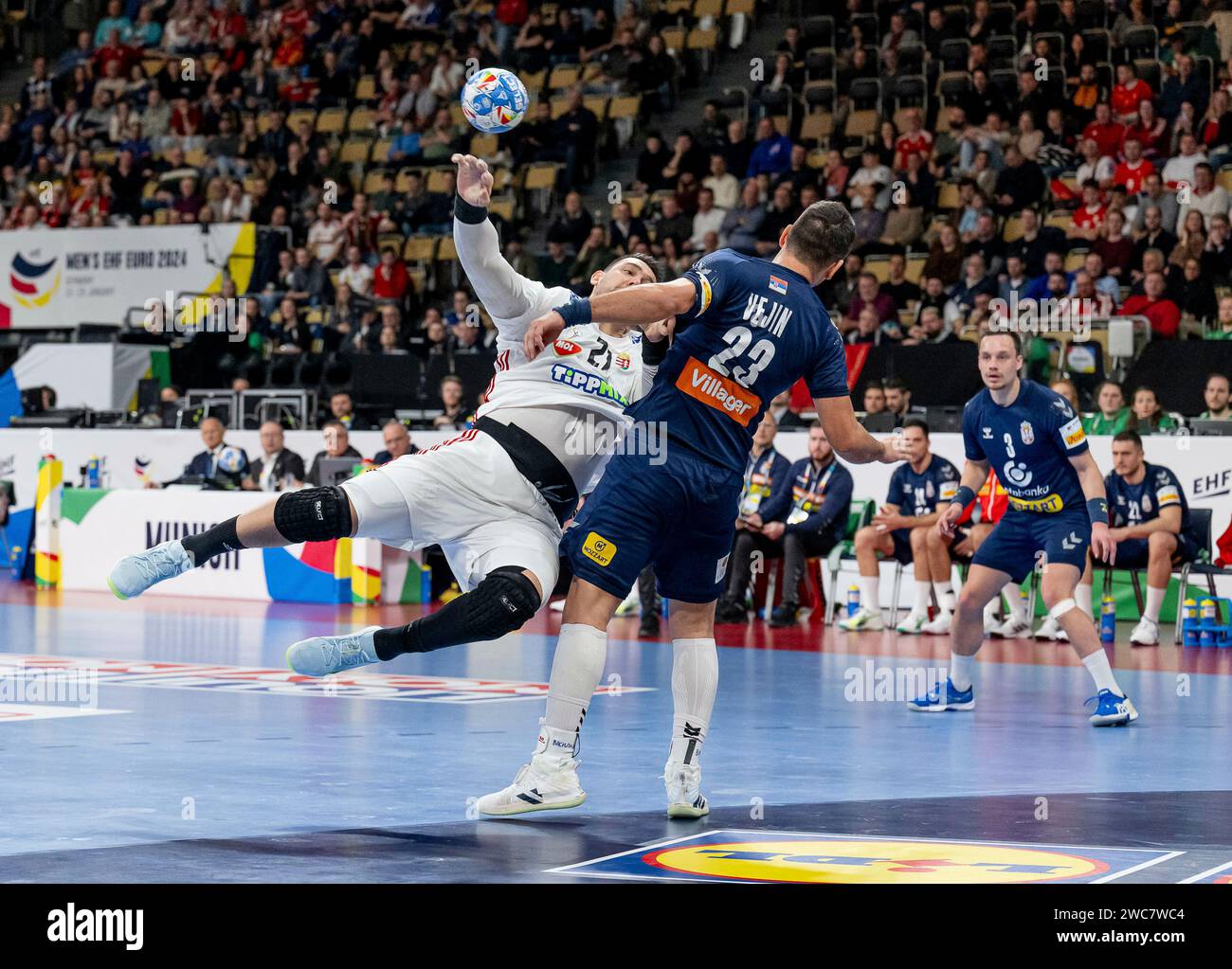 Muenchen, Deutschland. 14th Jan, 2024. Bence Banhidi (Ungarn/Hungary ...